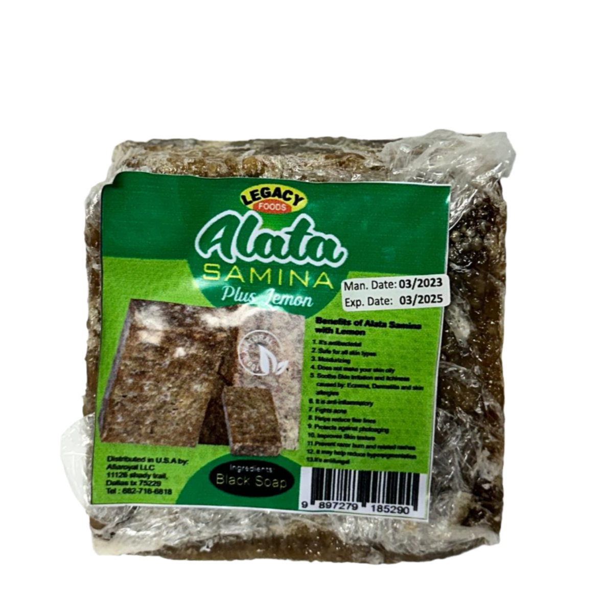 🌿 Alata Samina Black Soap with Lemon 🌿 – African Market Online
