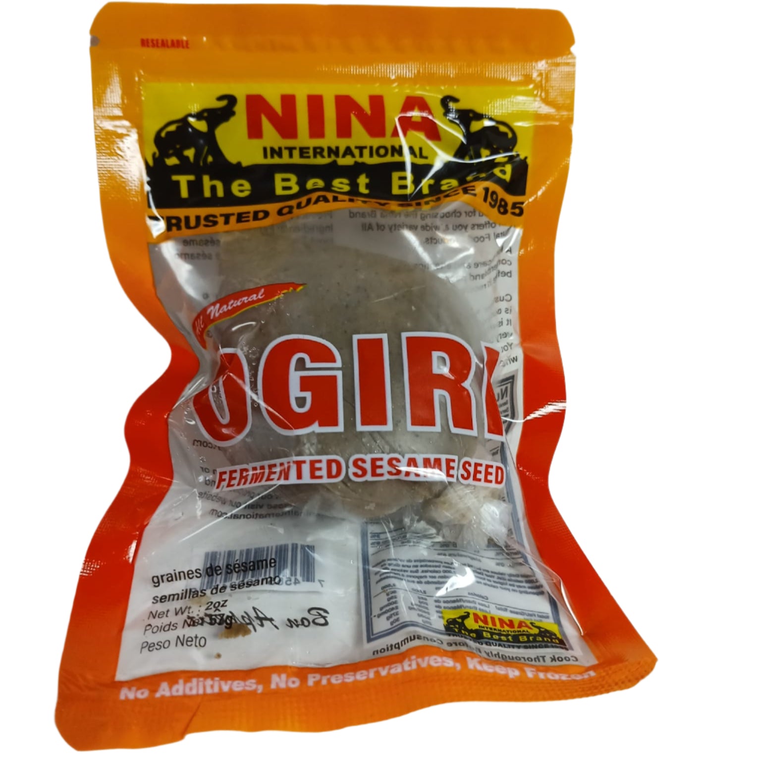 Frozen Ogiri - Fermented Sesame Seed Paste (2oz) – African Market Online